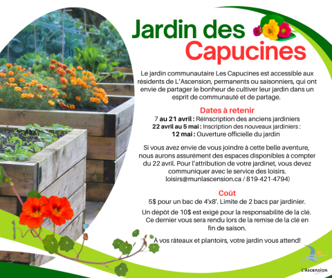 ON PENSE À JARDINER | Municipalité de l'Ascension